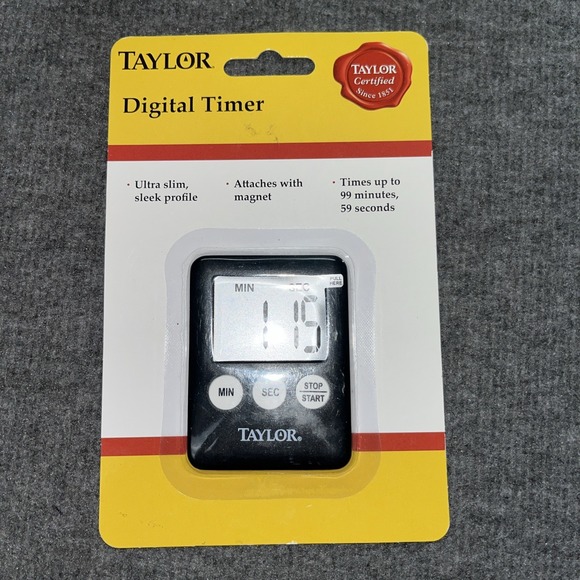Taylor | Kitchen | New Quality Taylor Brand Digital Timer Black ...